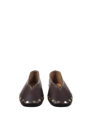 GANNI Jenny Ballerina In Brown