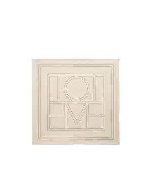 TOTEME Embroidered Letter Pattern Silk Scarf - Ivory