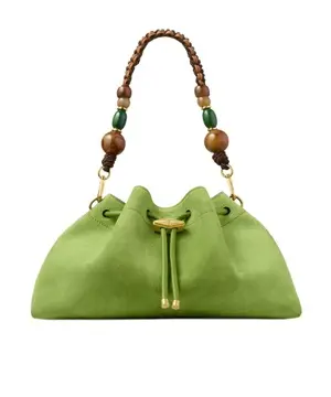 JIMMY CHOO Cinch Beaded Medium Shoulder Bag - Clover/golden