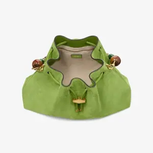 JIMMY CHOO Cinch Beaded Medium Shoulder Bag