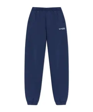 SPORTY  RICH Logo Track Pants - Navy Blue