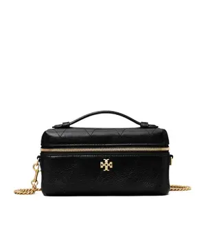Tory Burch Charlie Quilted Vanity Case - Black