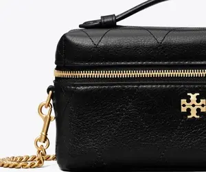 Tory Burch Charlie Quilted Vanity Case