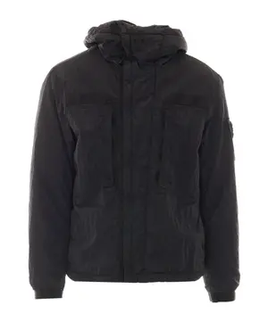 Stone Island Hooded Jacket - Black