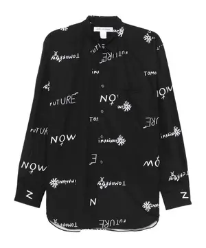 Comme Des Garçons Text-print Shirt