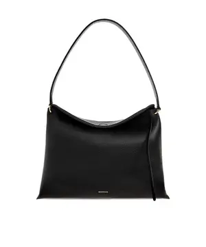 WANDLER Flap Shoulder Bag - Black