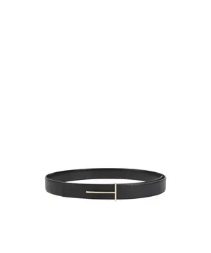TOM FORD Classic Leather Belt - Black