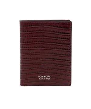 TOM FORD Bifold Wallet - Wine Red