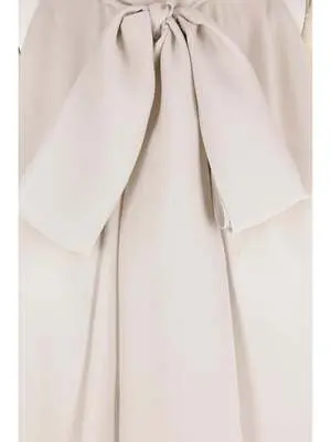 TOM FORD Halter Neck Sleeveless Top With Bow Detail - White