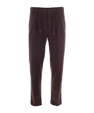 Herno Drawstring Casual Pants - Black