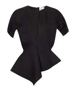 KHAITE Khaite Rumi Shirt With Asymmetrical Hem