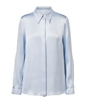 Gabriela Hearst Silk Satin Shirt - White