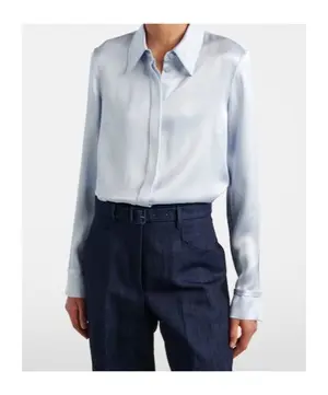 Gabriela Hearst Silk Satin Shirt - White