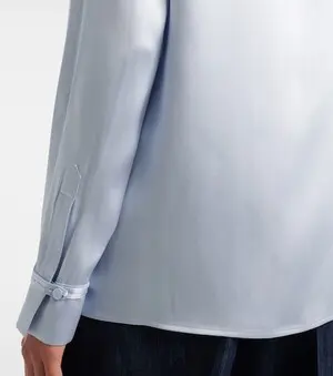 Gabriela Hearst Silk Satin Shirt - White
