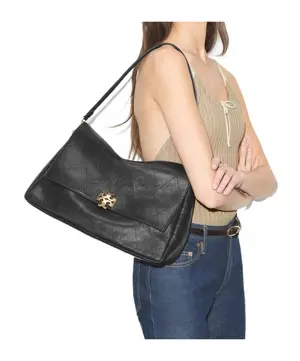 Tory Burch Large Charlie Quilted Shoulder Bag