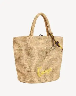 Kenzo Large Basket In Raffia