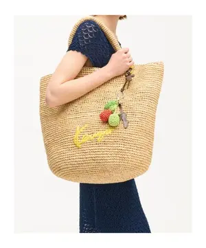 Kenzo Large Basket In Raffia