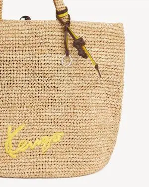 Kenzo Large Basket In Raffia