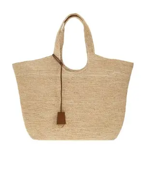 ANINE BING Lili Raffia Tote Bag