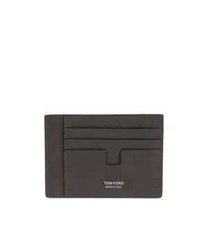 TOM FORD Logo Card Holder - Grey