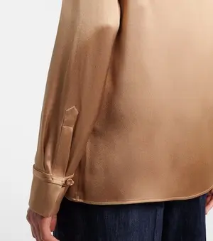 Gabriela Hearst Cruz Silk Satin Shirt