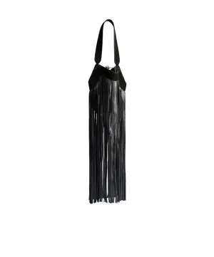 Khaite Tasseled Handbag - Black