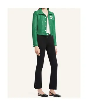 COURREGES Vinyl-effect Cropped Jacket