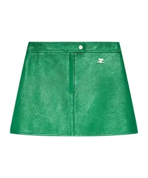 COURREGES Vinyl-effect Mini Skirt