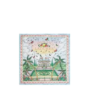 Casablanca Laduree-motif Silk Scarf