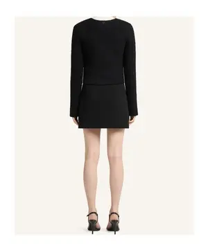 COURREGES Bouclette Knit Double Breasted Jacket