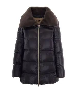 Herno Collared Padded Jacket - Black