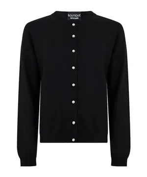 Moschino Long-sleeved Knitted Cardigan