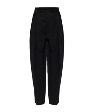 Bottega Veneta Casual Pants With Belt Loops - Black