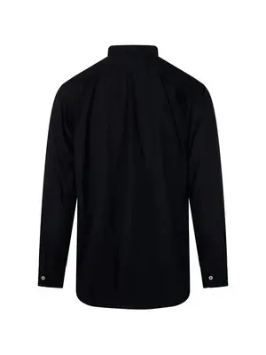 Comme Des Garçons Crinkled Pocket Poplin Shirt