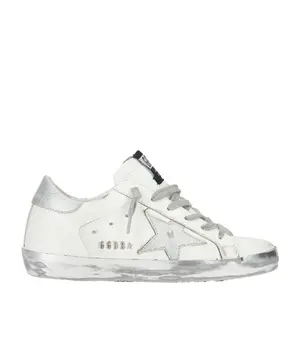 GOLDEN GOOSE Super-star Distressed-effect Sneakers - White