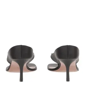 Amina Muaddi Round-toe High-heeled Sandals