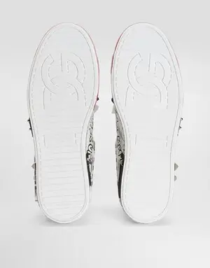 Dolce & Gabbana Graffiti-print Heart-patch Sneakers