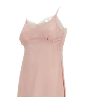 Simone Rocha Suspender Dress With Lace Trim - Soft Pink