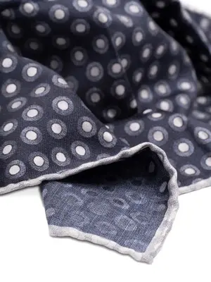 Brunello Cucinelli Geometric Print Silk Scarf