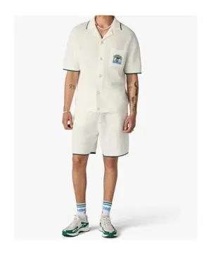 Casablanca Palm Tree Open-knit Deck Shorts