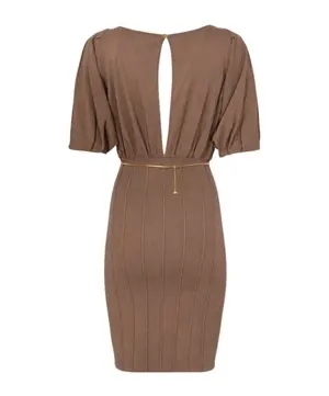 Elisabetta Franchi Lacca" Necklace Mini Dress