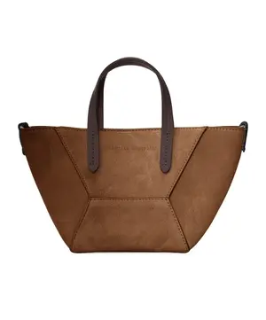 Brunello Cucinelli Geometric-panelled Shoulder Bag