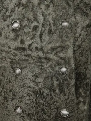 Brunello Cucinelli Double-breasted Shearling Coat - Black