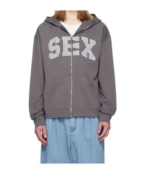 CARNE BOLLENTE Zip Up Hoodie - Gray