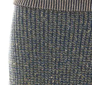 Balmain Ribbed Midi Skirt