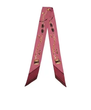 Chloé Pointed Silk Scarf - Pink