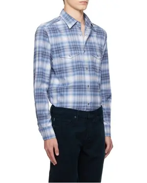 TOM FORD Long Sleeved Checked Shirt