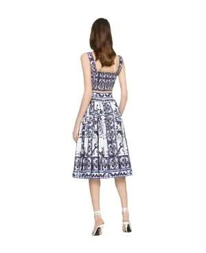 Dolce & Gabbana Graphic-print Cropped Top