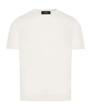 GRAN SASSO Short Sleeved Knitted Jumper - White