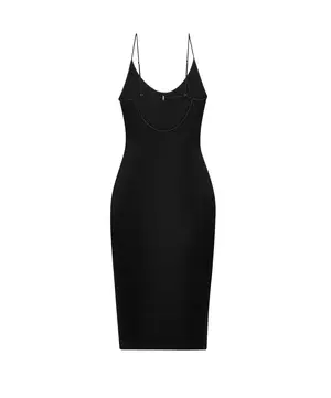 Saint Laurent Cassandre Knit Dress - Black